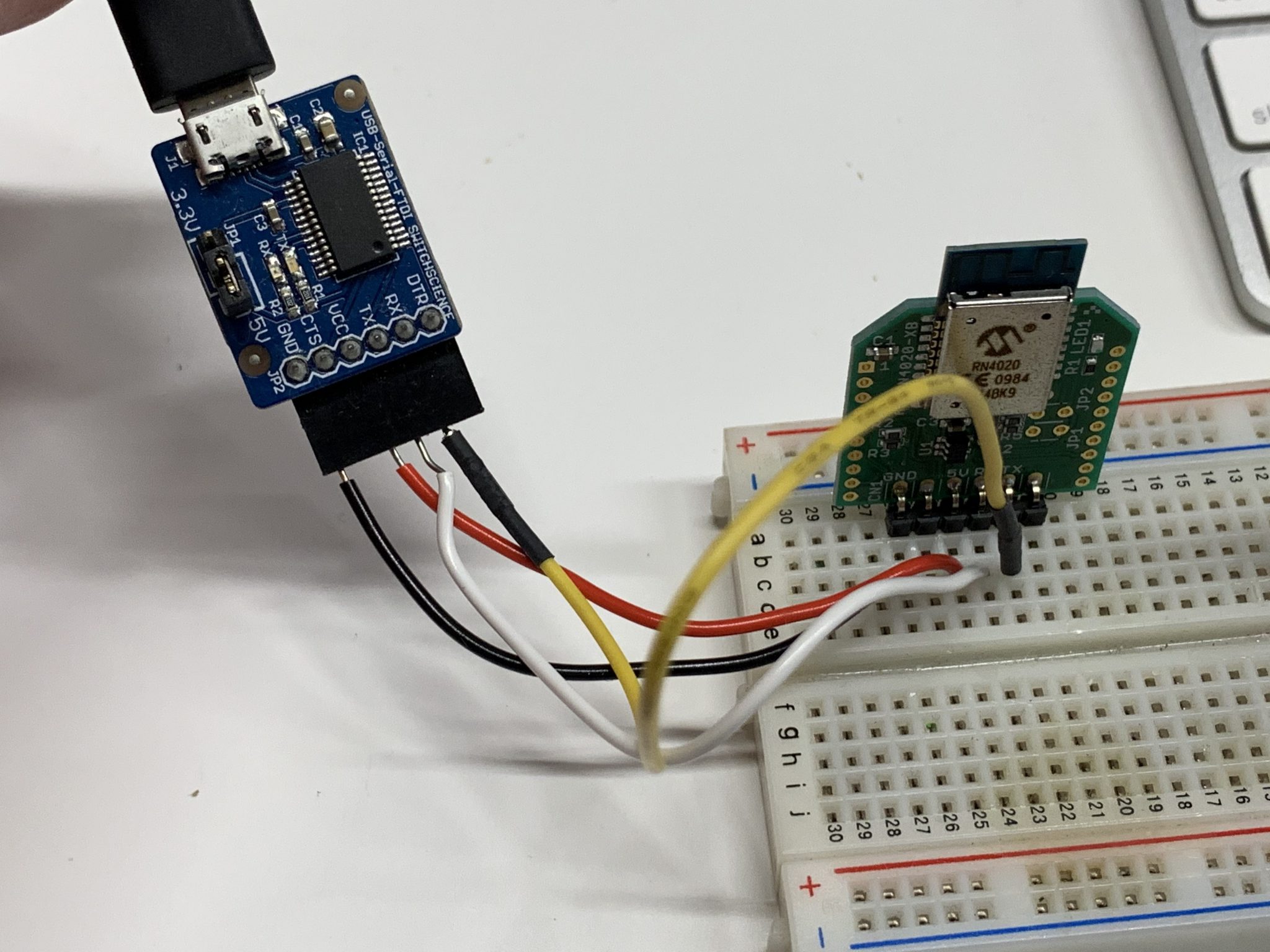 RN4020を2台でシリアル通信を無線化する | mkbtm